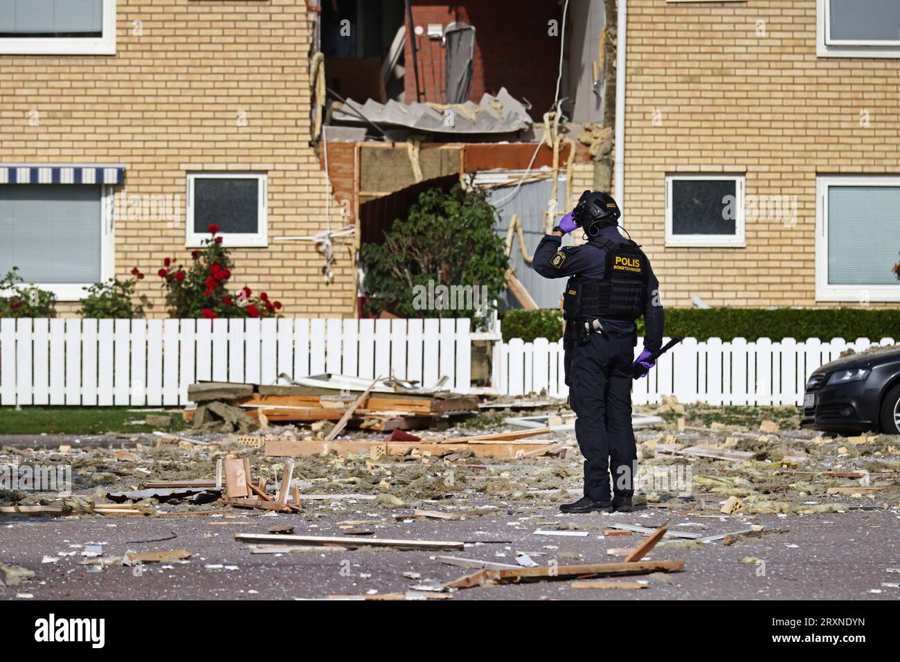 An explosion has occurred in an apartment building in Linköping, Sweden ...