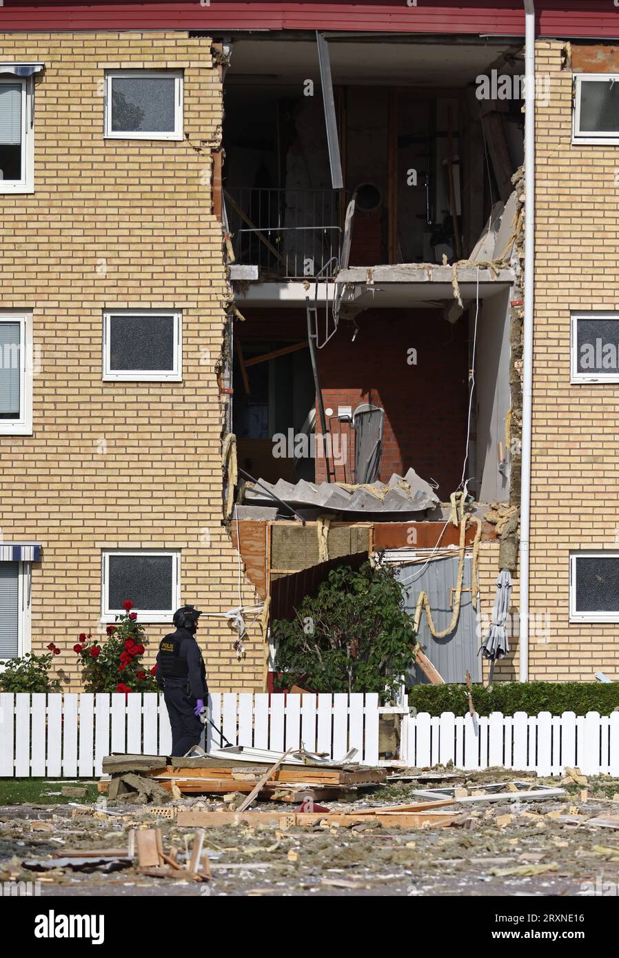 An explosion has occurred in an apartment building in Linköping, Sweden ...