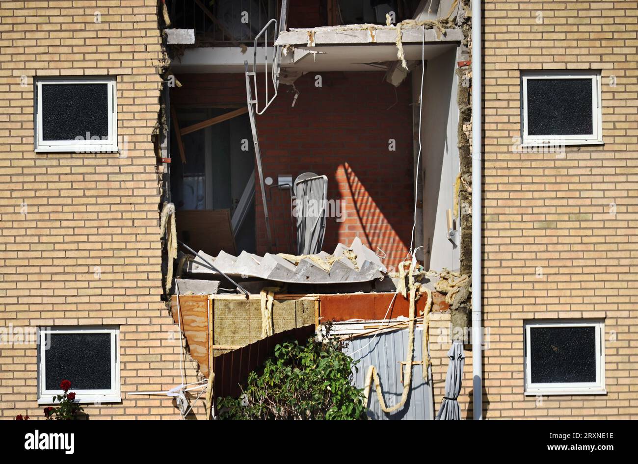 An explosion has occurred in an apartment building in Linköping, Sweden ...