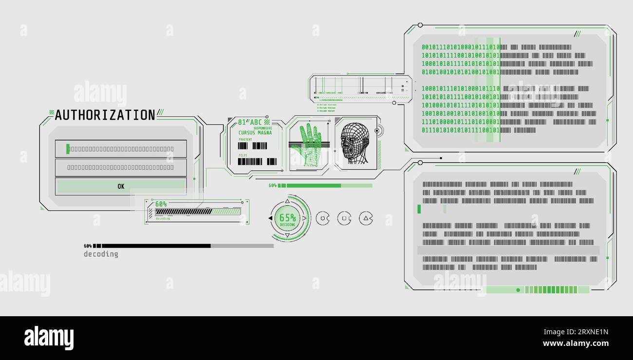 Data decoding program interface hi-res stock photography and images - Alamy