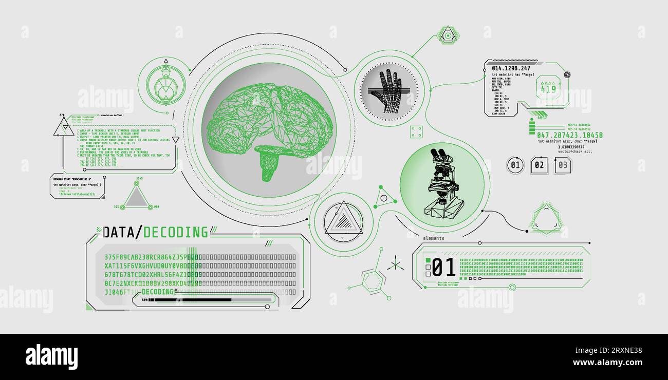 Decoding information brain hi-res stock photography and images - Alamy