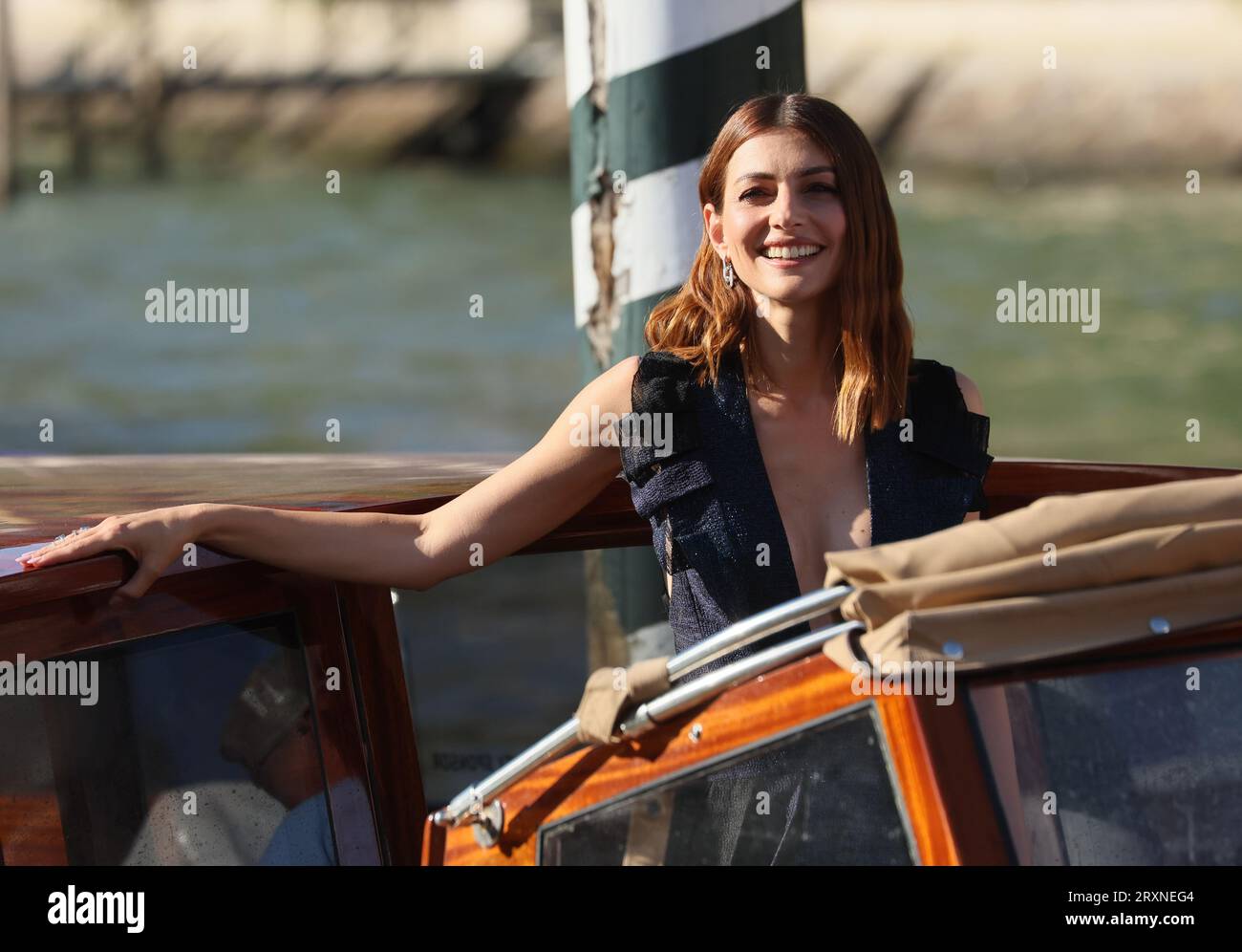 VENICE, ITALY - SEPTEMBER 07: Laura Barth is seen arriving at the 80th ...