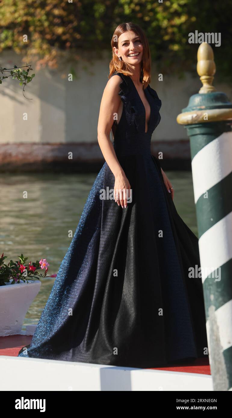 VENICE, ITALY - SEPTEMBER 07: Laura Barth is seen arriving at the 80th ...