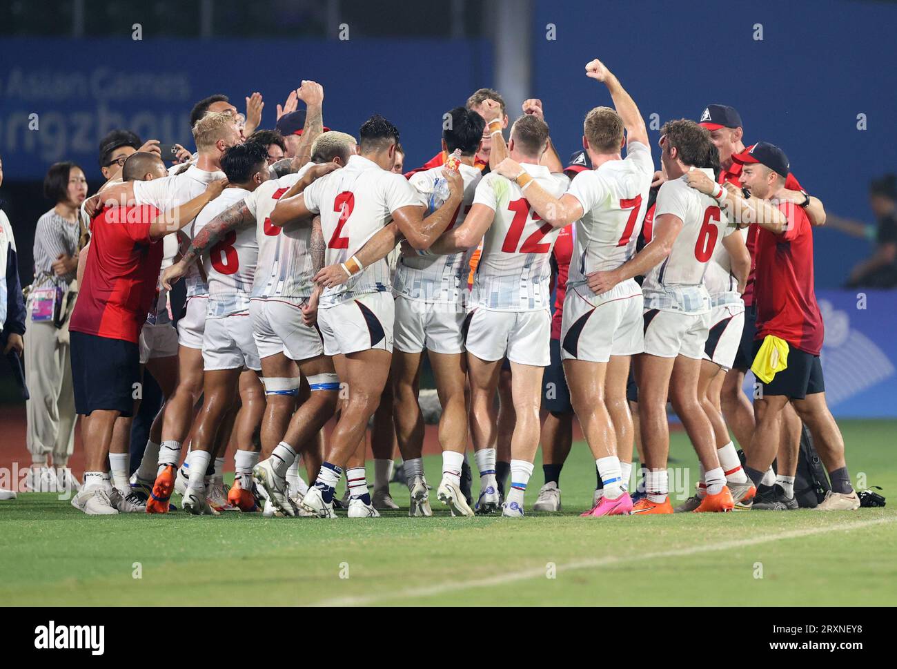 Hangzhou, China's Zhejiang Province. 26th Sep, 2023. Players of China's ...
