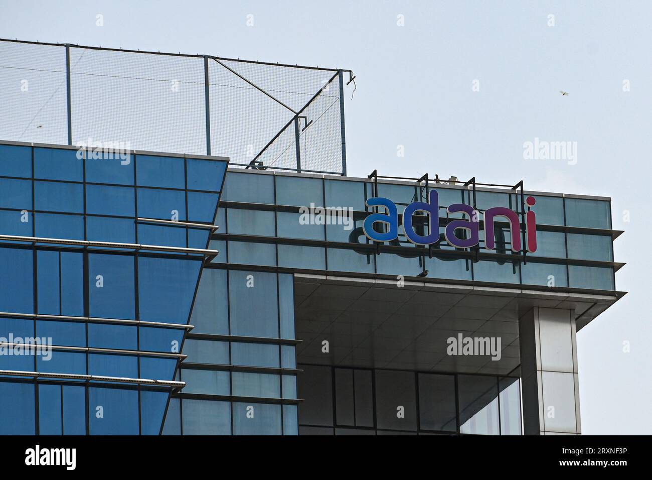 Mumbai, Maharashtra, India. 26th Sep, 2023. A logo of the Adani Group ...