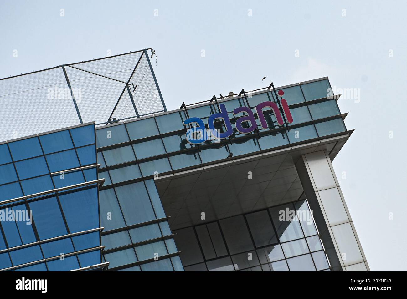 Mumbai, Maharashtra, India. 26th Sep, 2023. A logo of the Adani Group ...