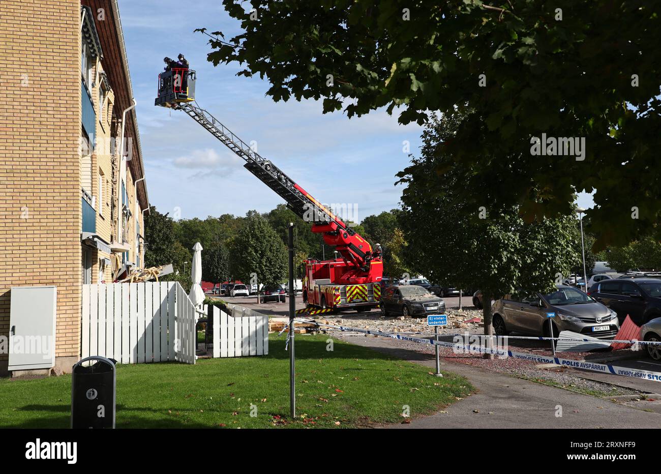 Linköping, Sweden. 26th, September, 2023. An explosion has occurred in ...