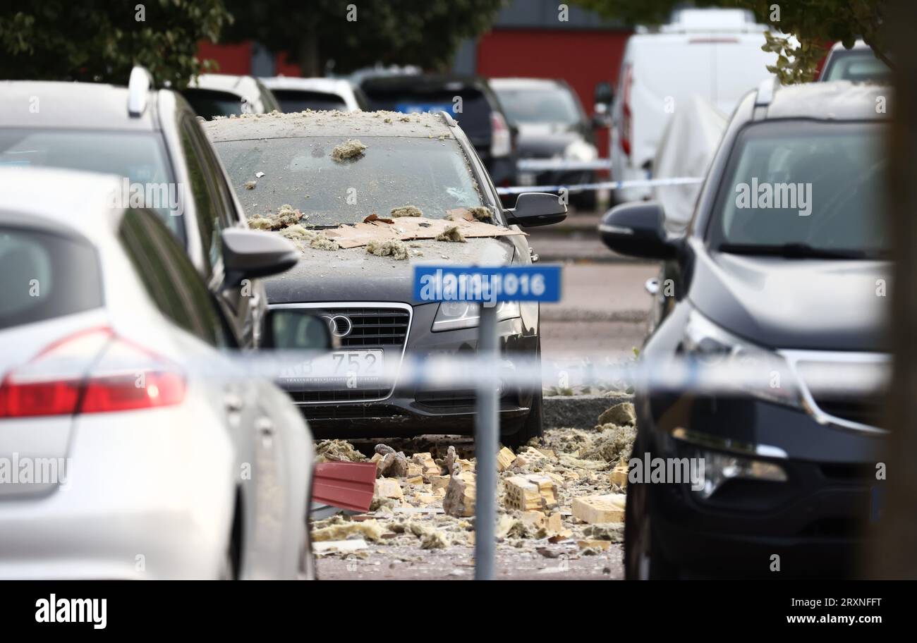 Linköping, Sweden. 26th, September, 2023. An explosion has occurred in ...