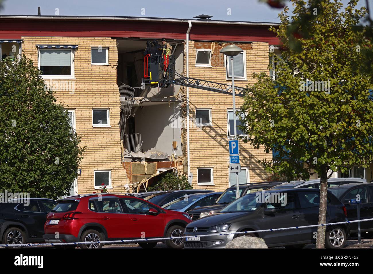 Linköping, Sweden. 26th, September, 2023. An explosion has occurred in ...