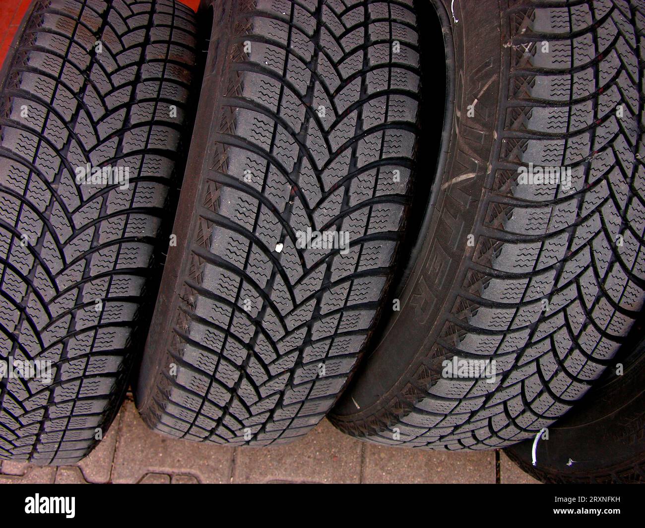 Car tyres, profile Stock Photo - Alamy
