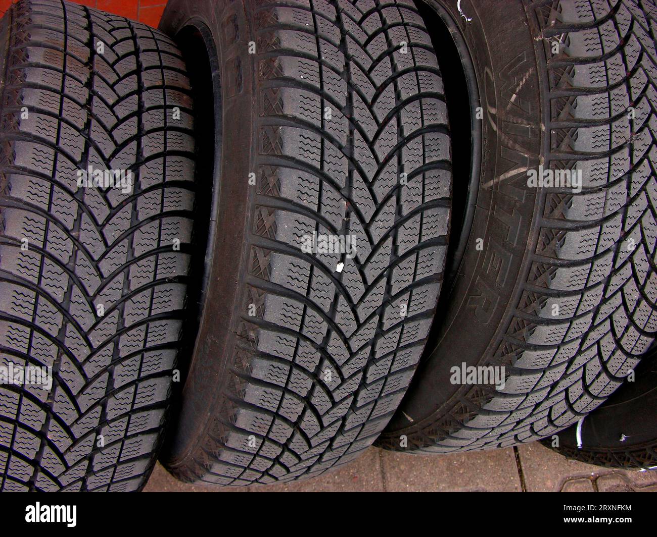 Car tyres, profile Stock Photo - Alamy