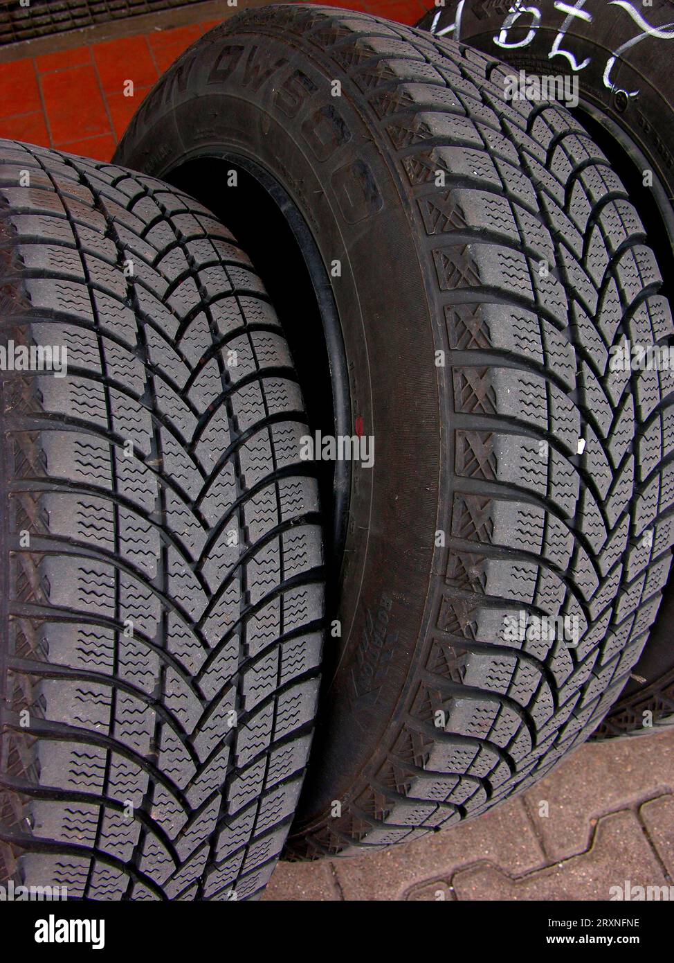 Car tyres, profile Stock Photo - Alamy