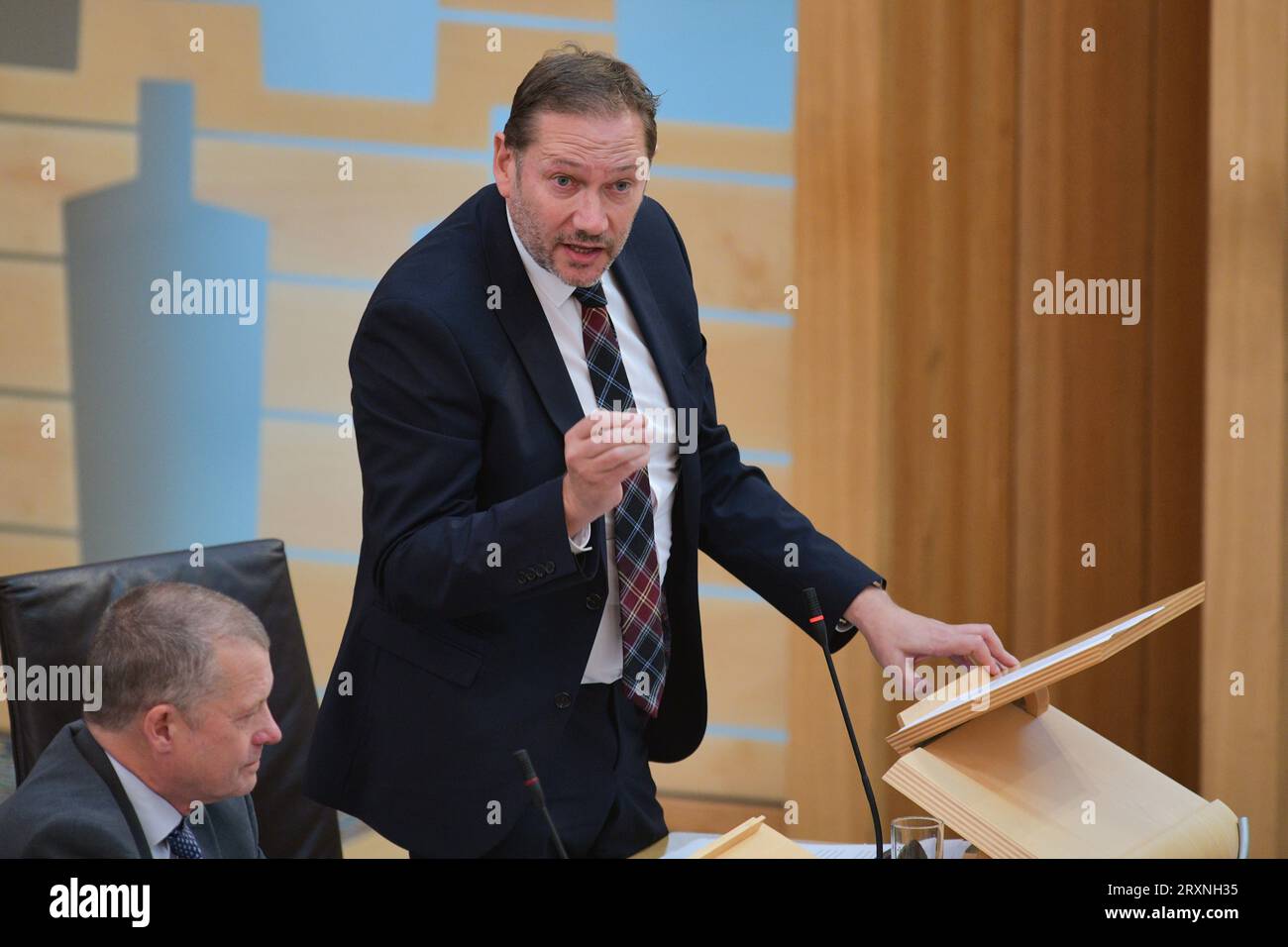 Edinburgh Scotland, UK 26 September 2023. Douglas Lumsden MSP Scottish ...