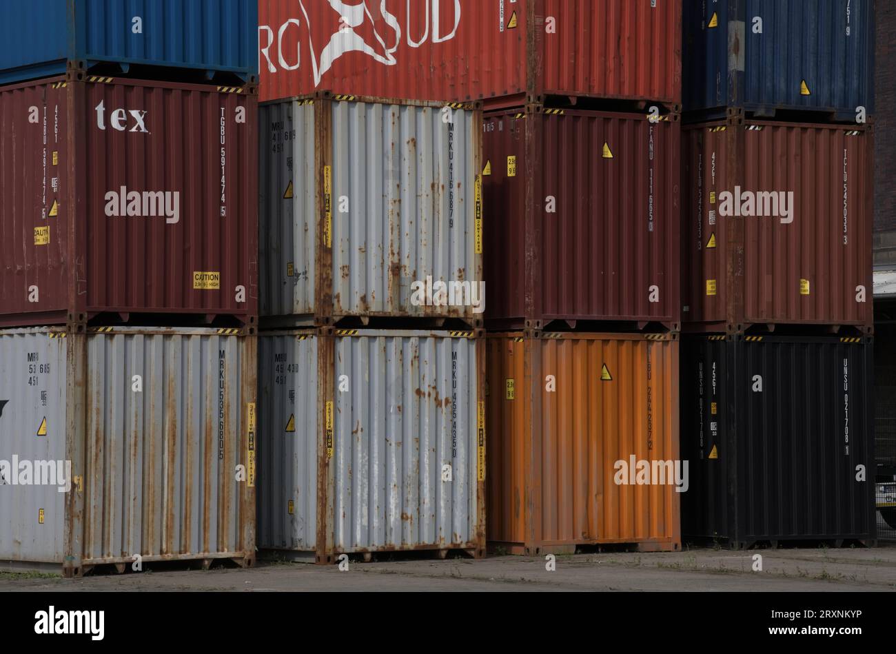 Container in Berlin Westhafen, Moabit, Mitte district, Berlin, Germany ...
