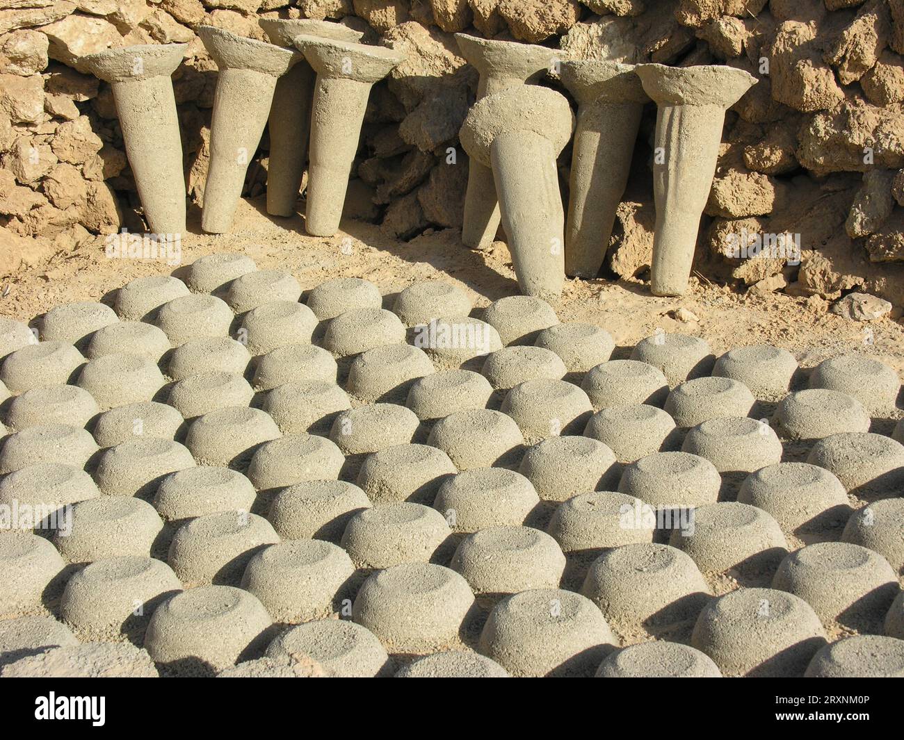 Dried salt cones in Bilma and Fachi ready for transport.Today, as 2000 ...