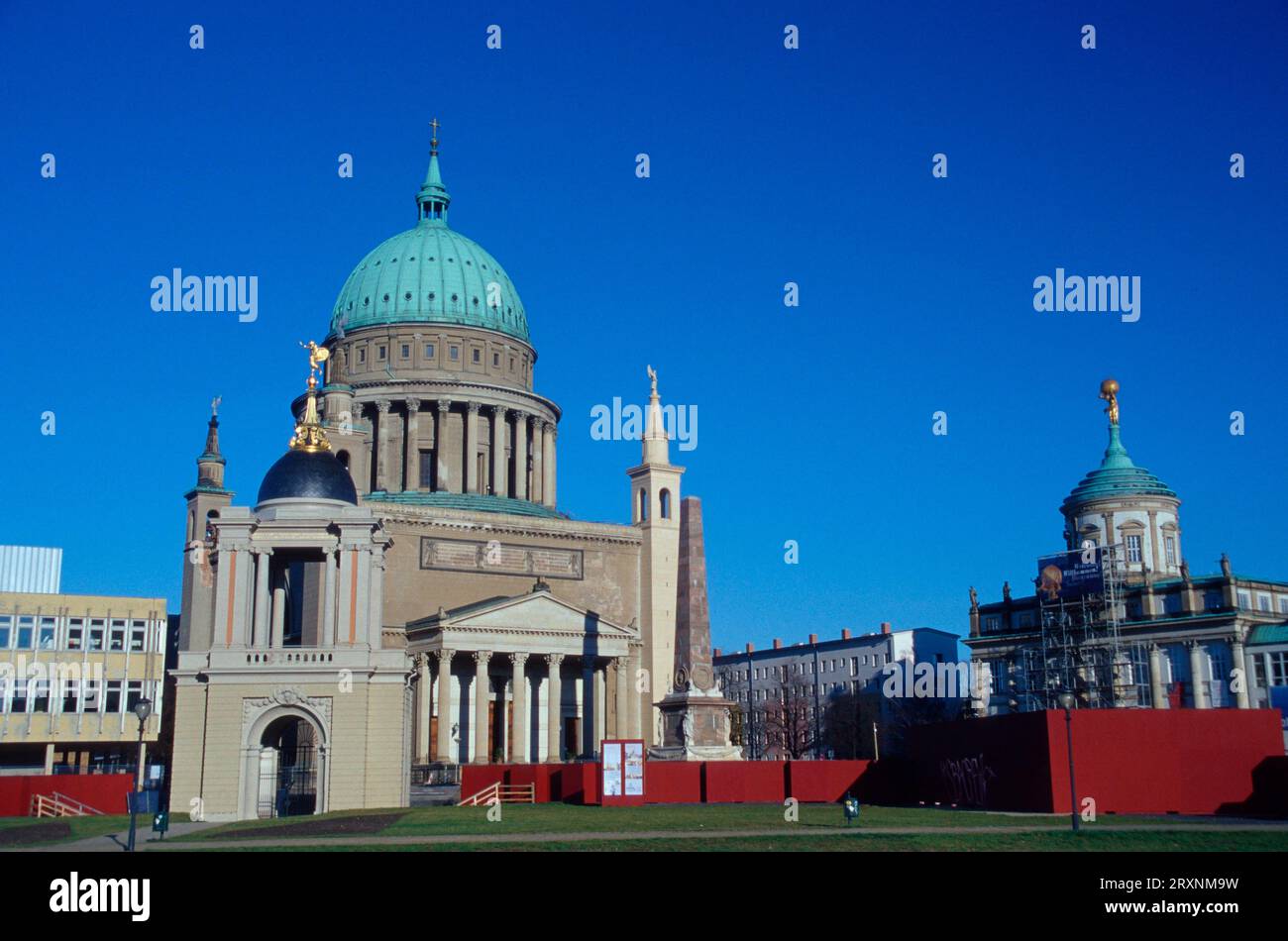 Old market with Nikolai church, /, Obelisk and old Townhall, Potsdam ...