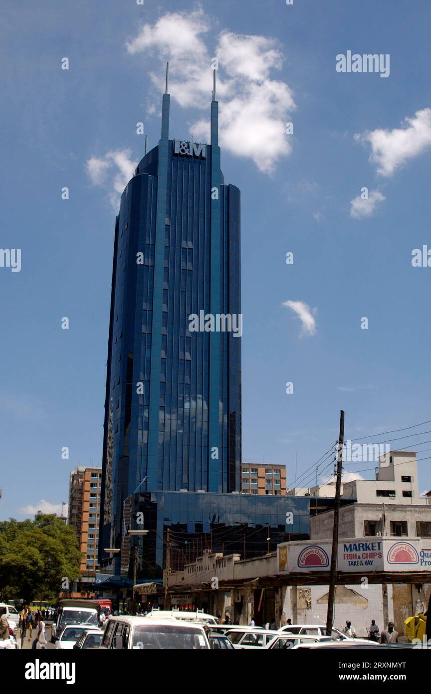 I&M Tower at Kenyatta Avenue, and, Nairobi, Kenya, I-and-M Tower at Kenyatta Avenue, Kenya Stock ...