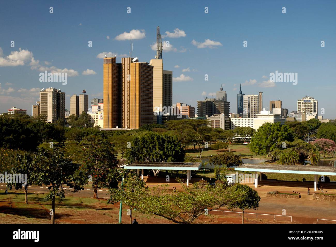 Uhuru Park and the Nairobi Skyline, Kenya Stock Photo - Alamy