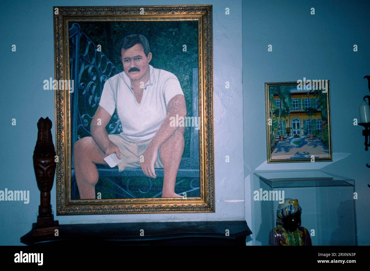 Painting by Ernest Hemingway, Hemingway House, Key West, Florida, USA ...