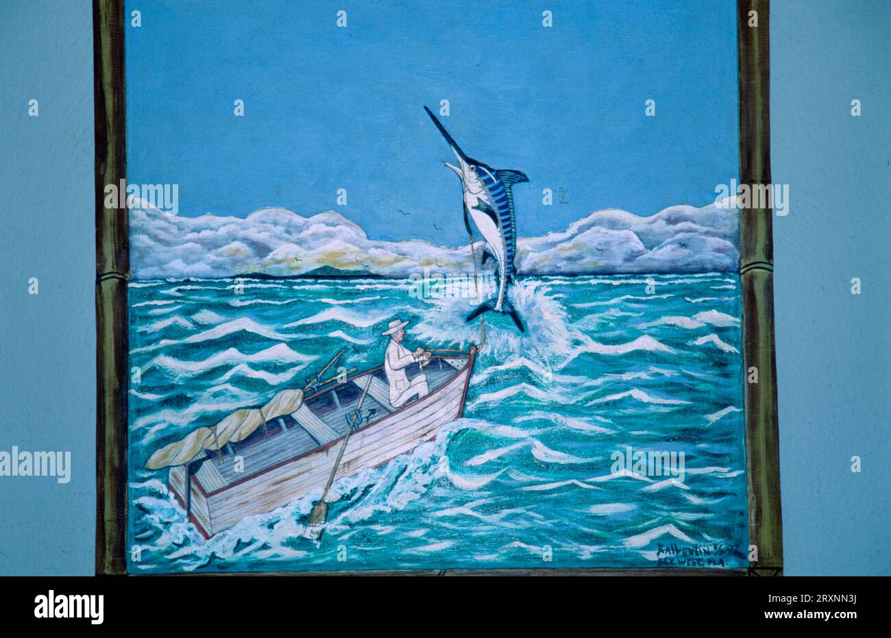 Painting of Ernest Hemingway's 'The Old Man and the Sea', House ...