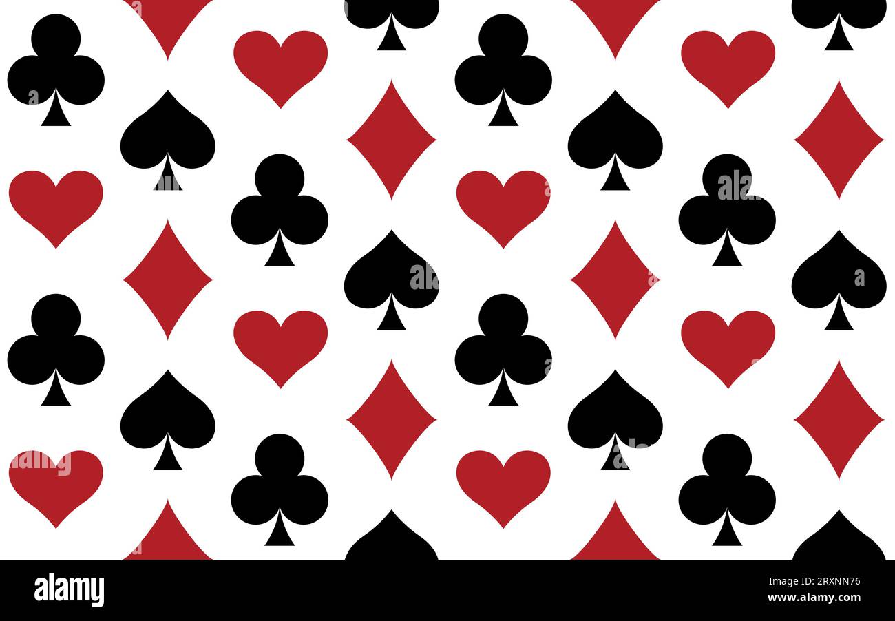 Playing card suit symbol set - Hearts, Spades, Clubs and Diamonds ...