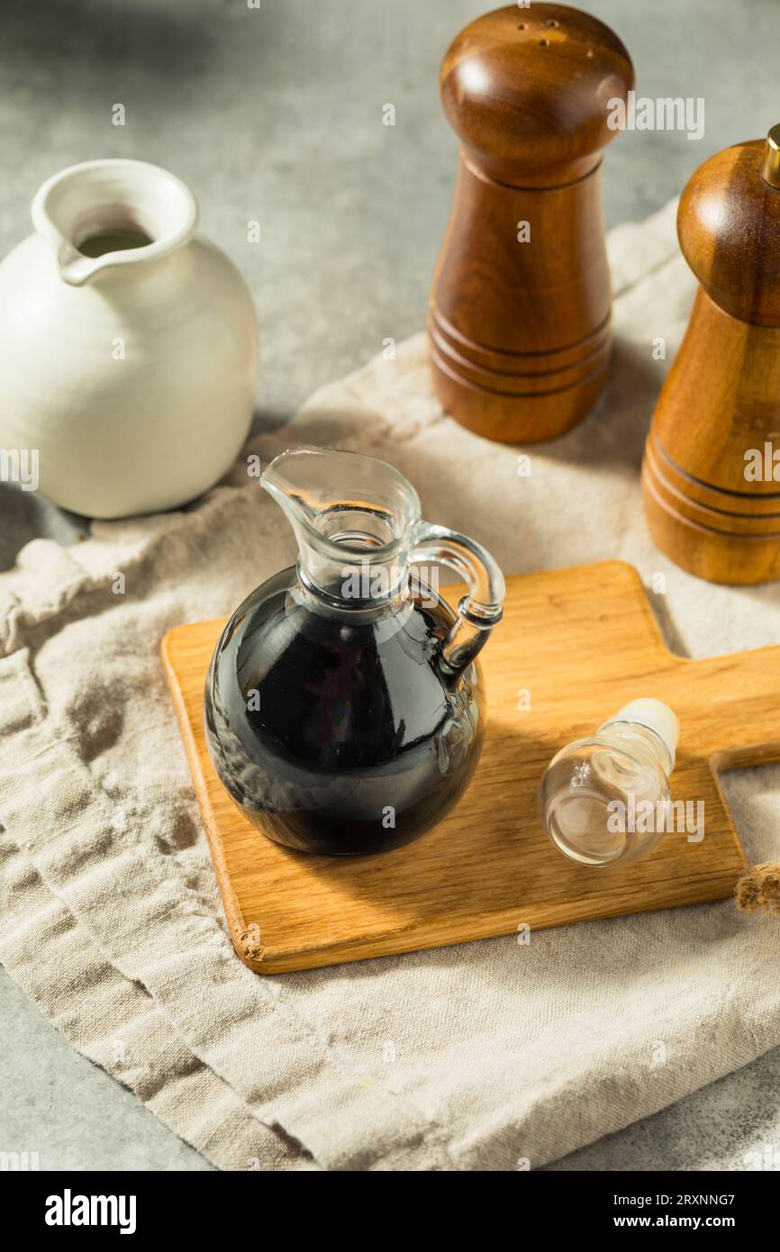 Homemade Balsamic Vinegar Glaze in a Container Stock Photo - Alamy