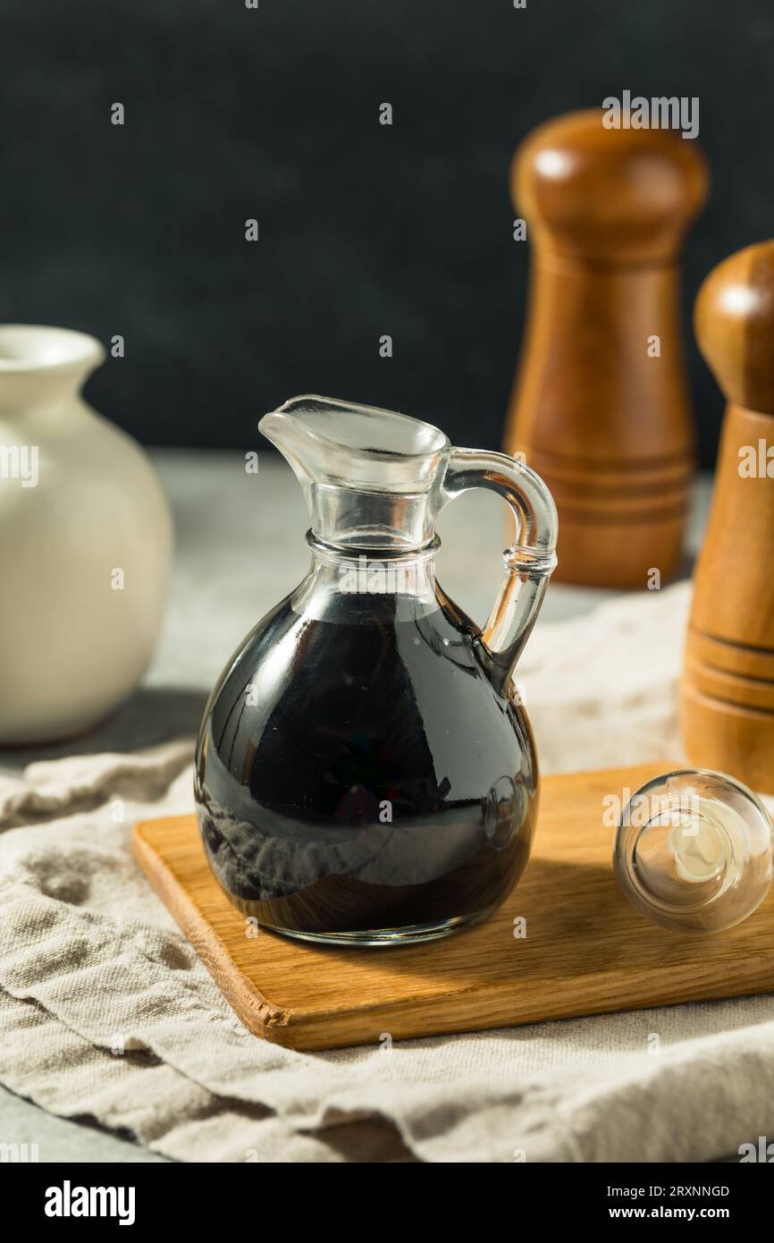 Homemade Balsamic Vinegar Glaze in a Container Stock Photo - Alamy