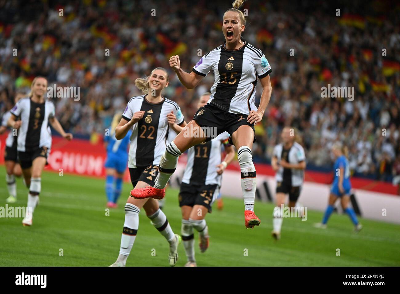 Bochum, Deutschland. 26th Sep, 2023. Jubel, Freuen, celebrate, happy ...