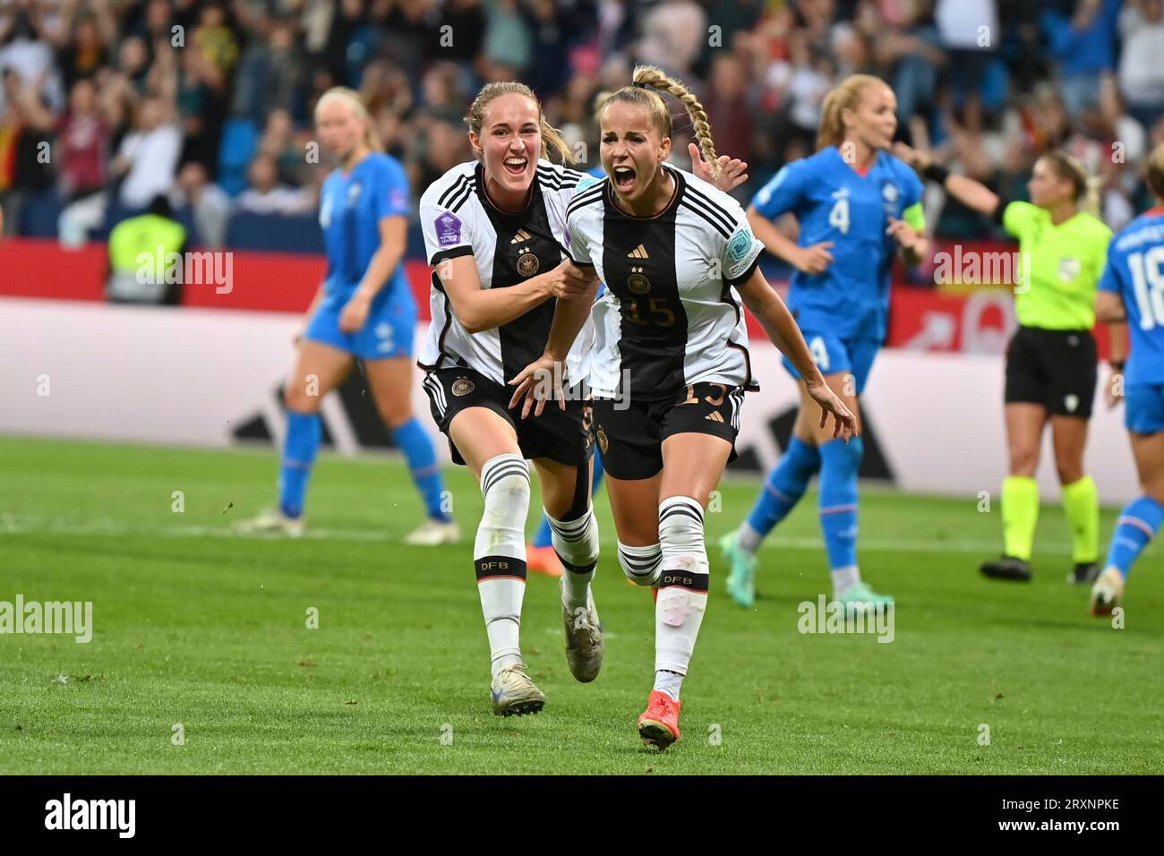 Bochum, Deutschland. 26th Sep, 2023. Jubel, Freuen, celebrate, happy ...