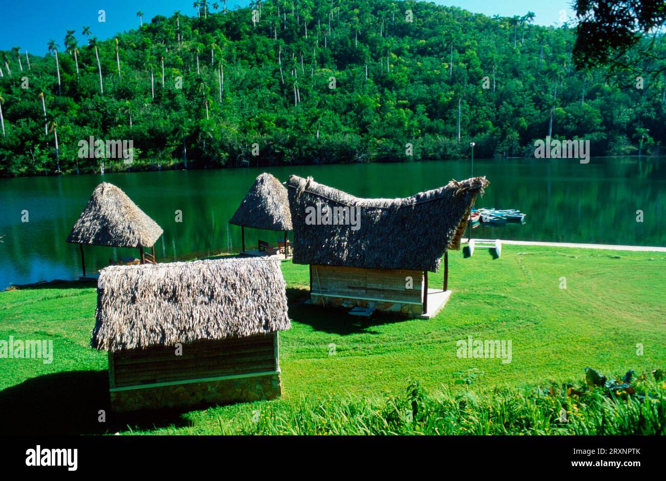 Cabins at Lago El Palmar, Sierra del Rosario Biosphere Reserve, Las ...