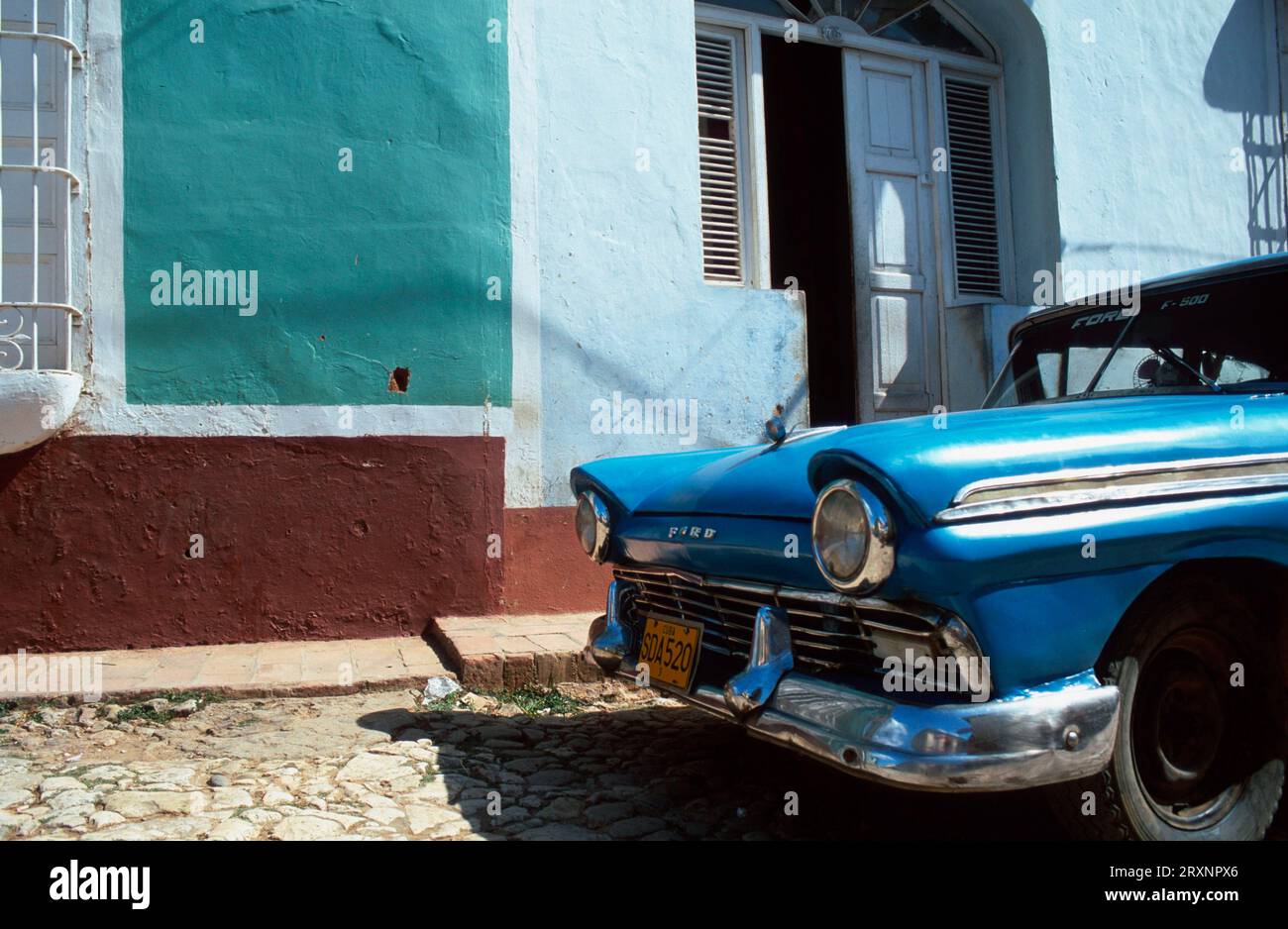 Classic Car, Ford, Trinidad, Cuba Stock Photo - Alamy