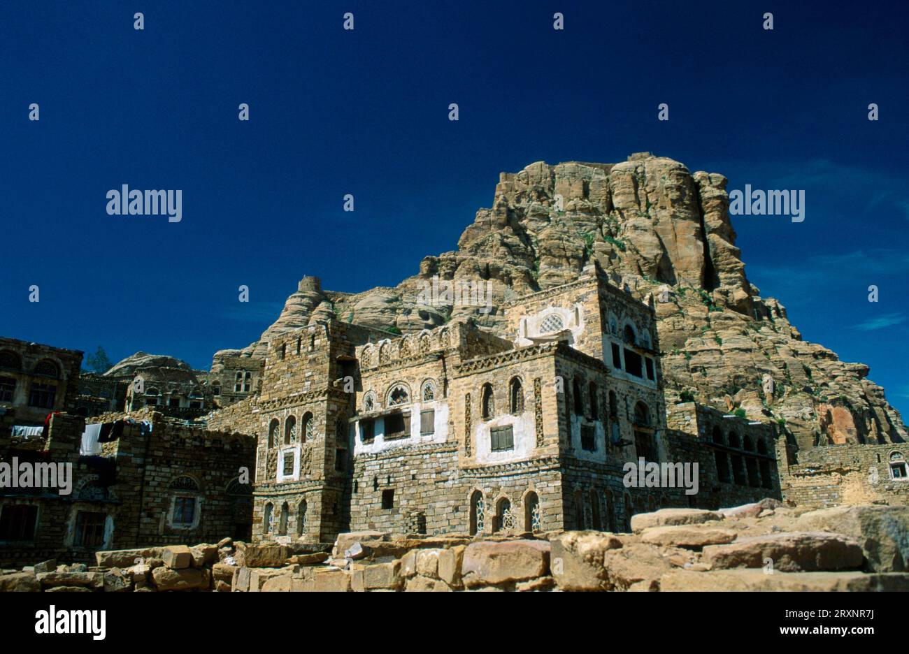 Typical stone house, Thula, Yemen, Typical stone house, Thula, Yemen ...