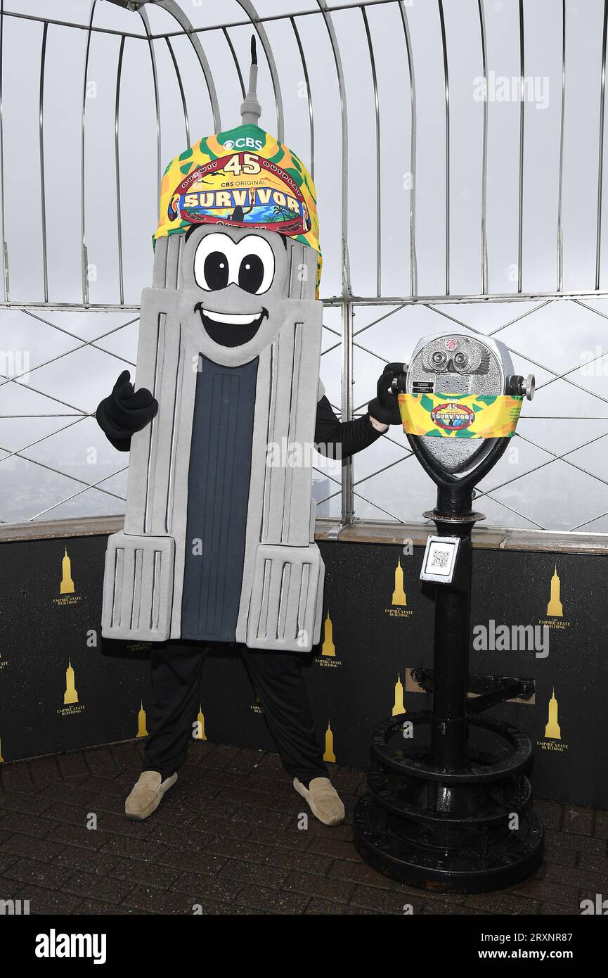 New York, USA. 26th Sep, 2023. ‘Emma Pire' poses at the lighting ...