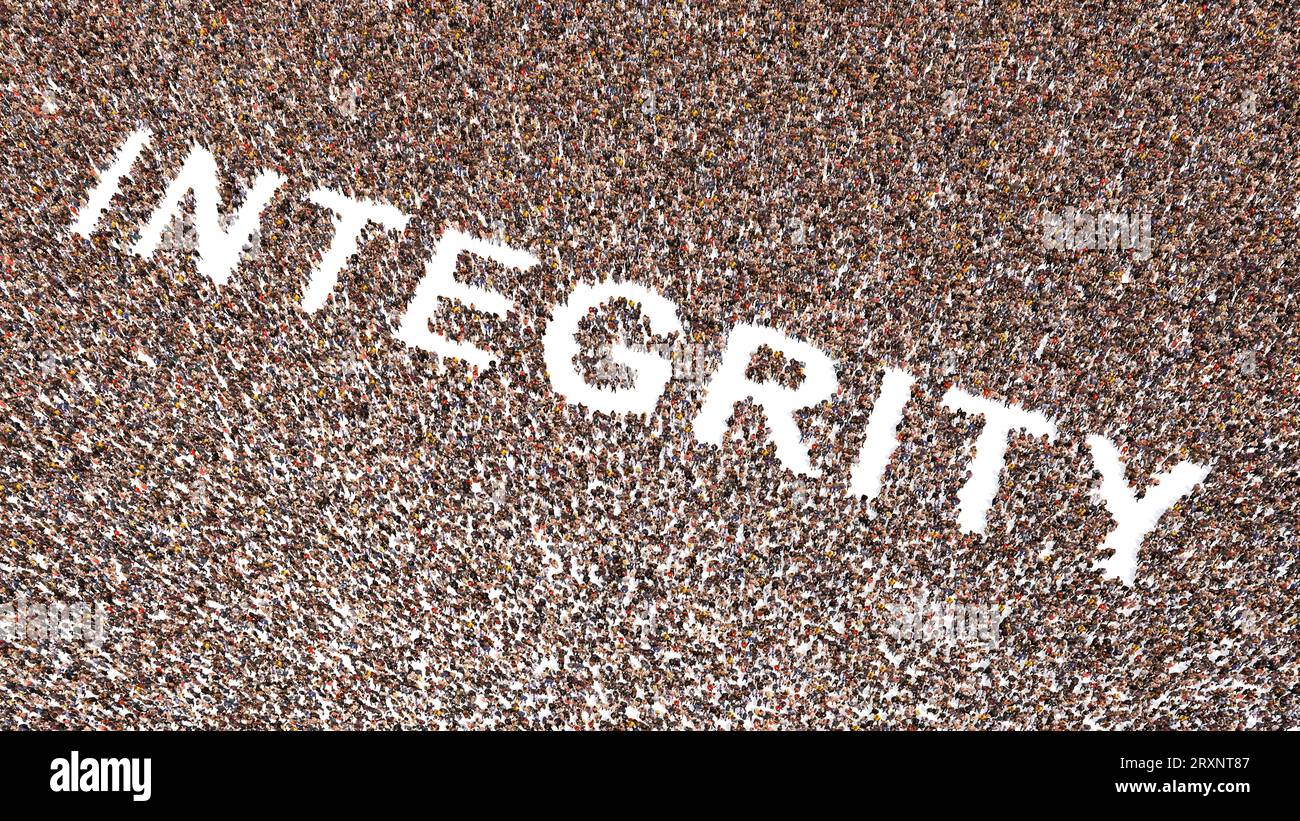 Concept conceptual large community of people forming the the word ...