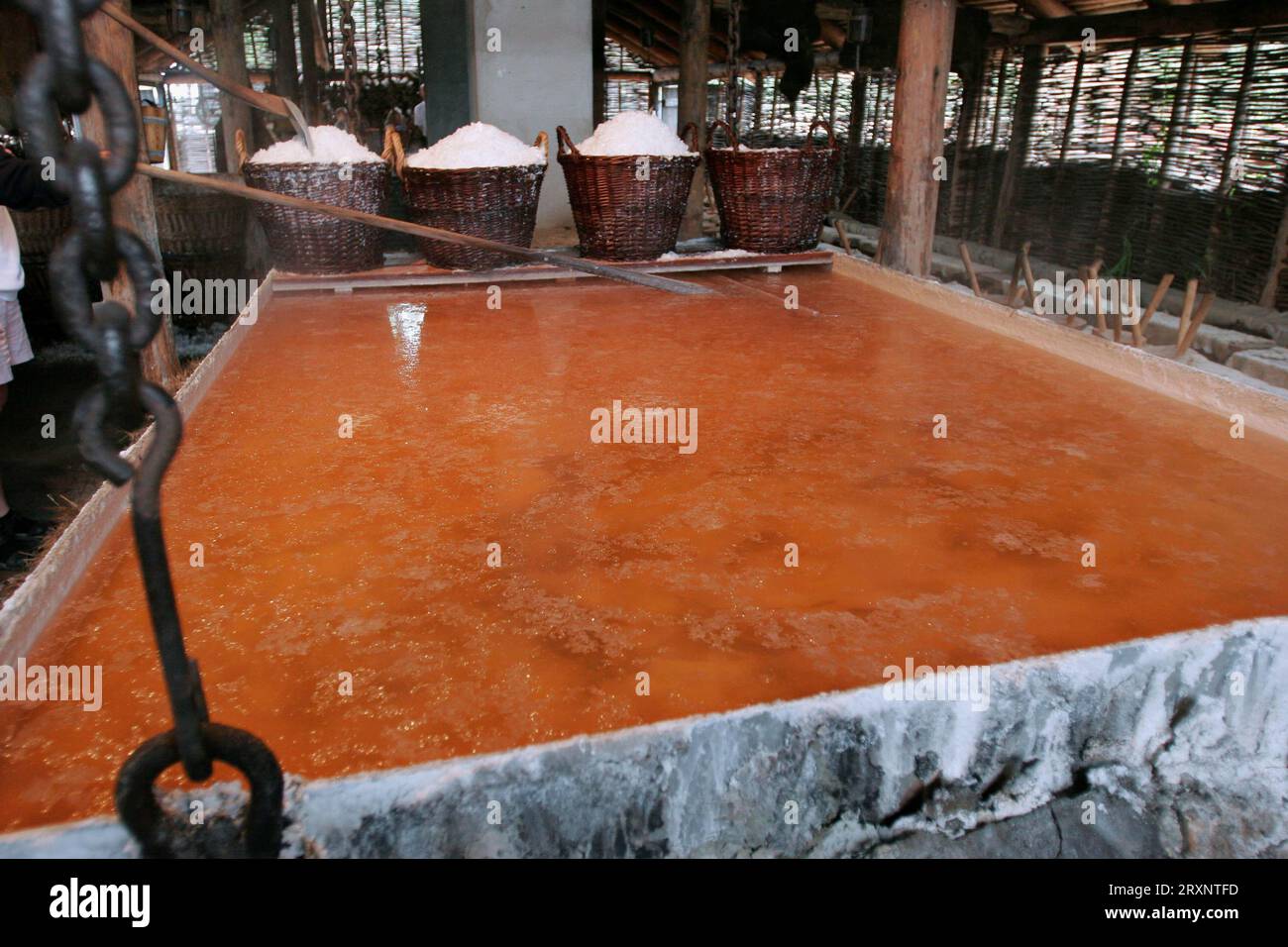 Salt boiling on the island of Laessoe, Denmark Stock Photo - Alamy