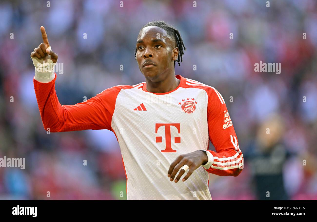 Goal celebration Mathys Tel FC Bayern Munich FCB (39), Allianz Arena ...