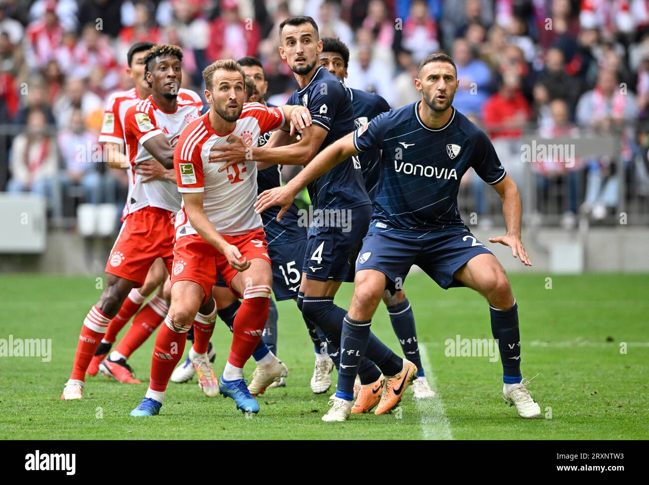 Before corner kick: Harry Kane FC Bayern Muenchen FCB (09) Kingsley ...