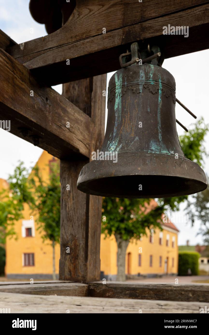 copper church bell in a tower Stock Photo - Alamy