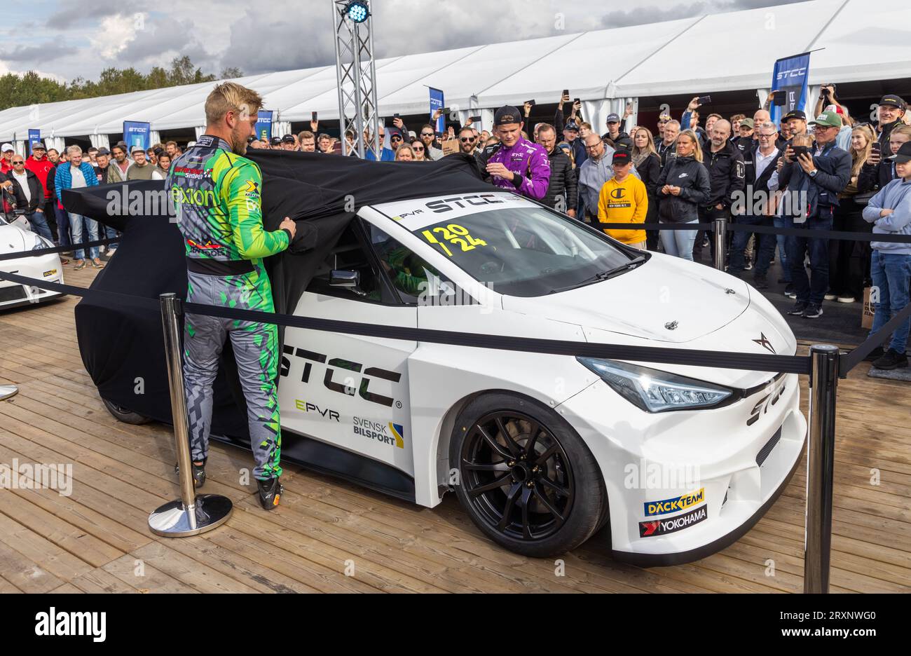 STCC and EPWR revealed the first delivered CUPRA Born race car during ...