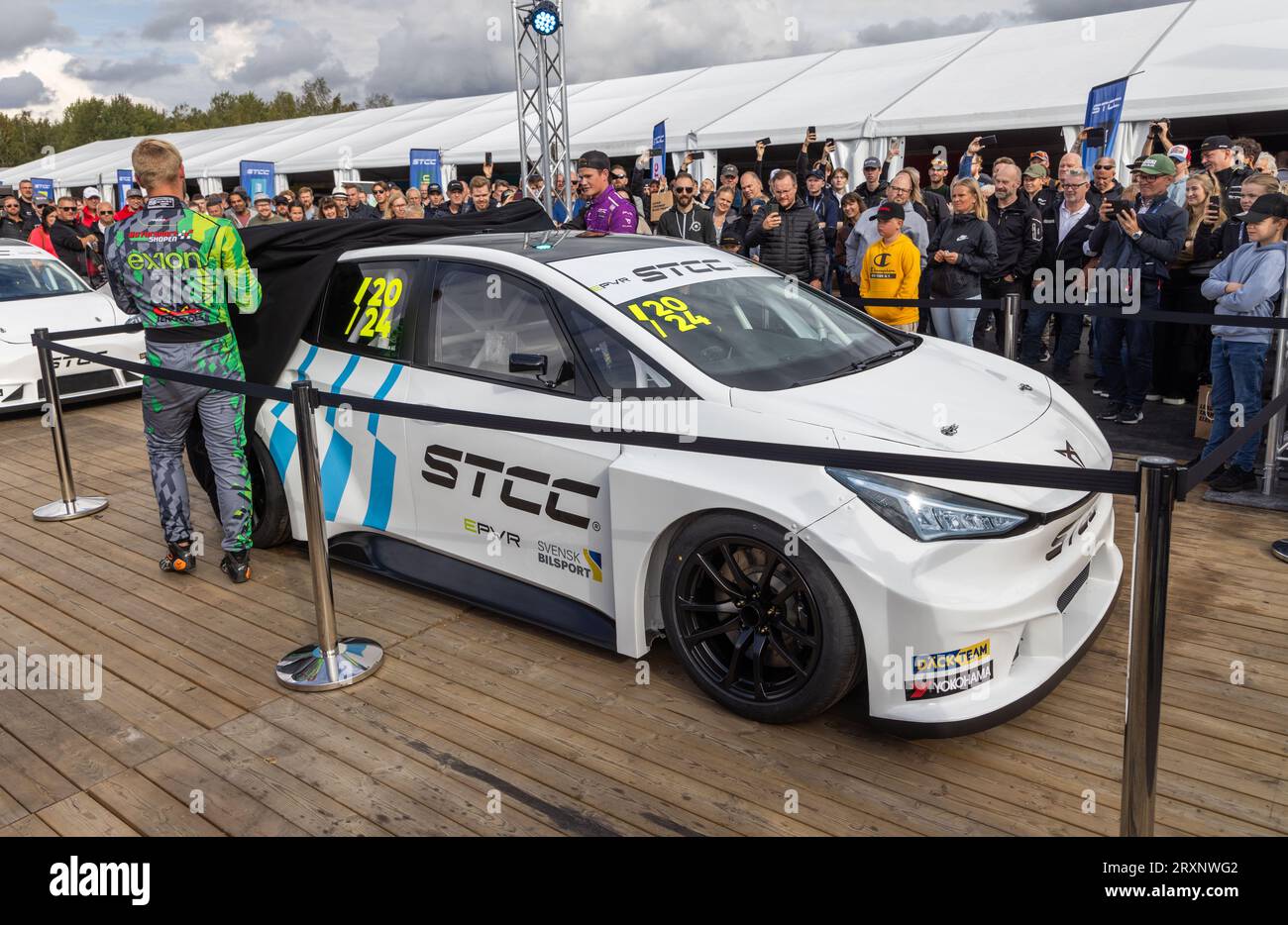 STCC and EPWR revealed the first delivered CUPRA Born race car during ...