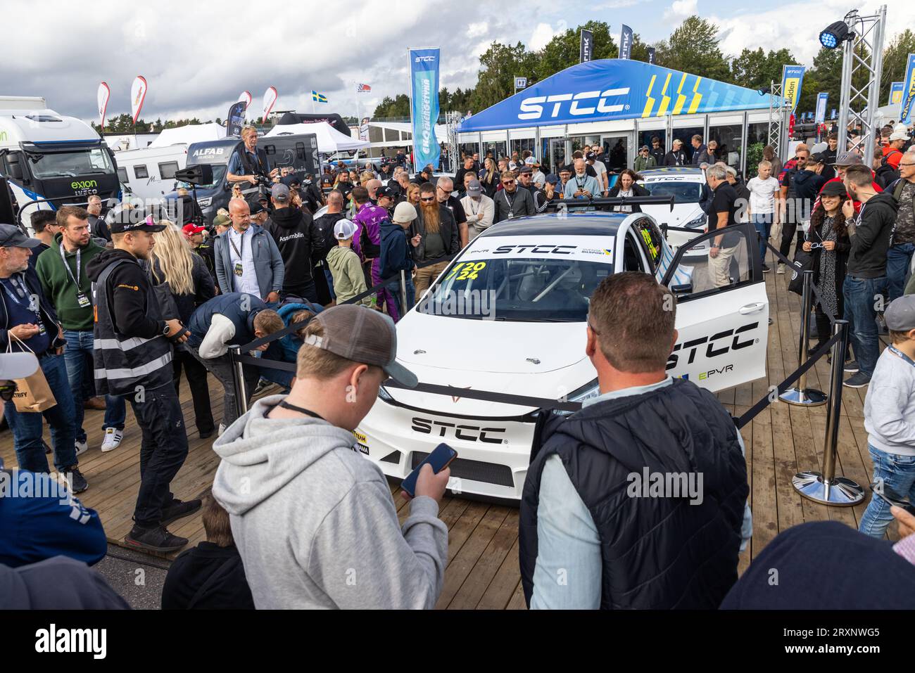 STCC and EPWR revealed the first delivered CUPRA Born race car during ...