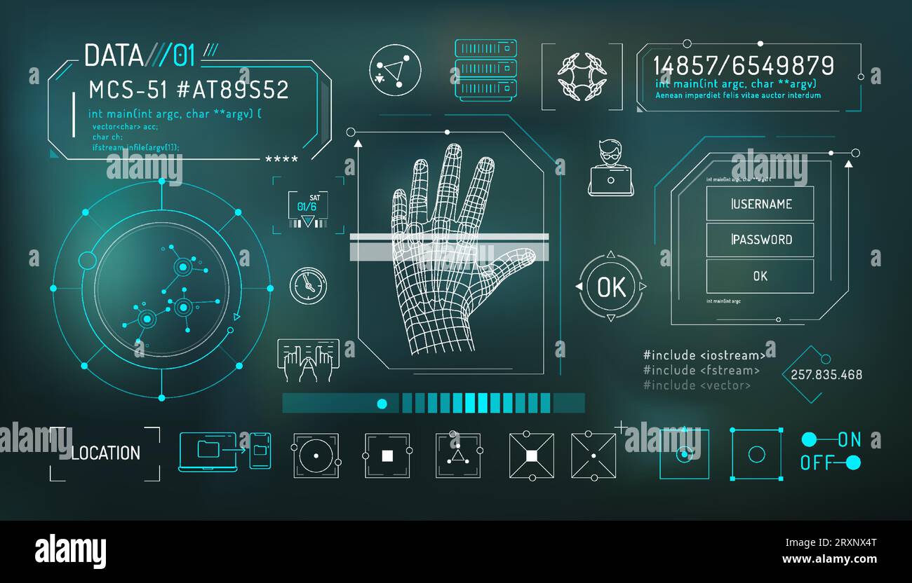 Set of infographic elements about computer security Stock Vector Image ...