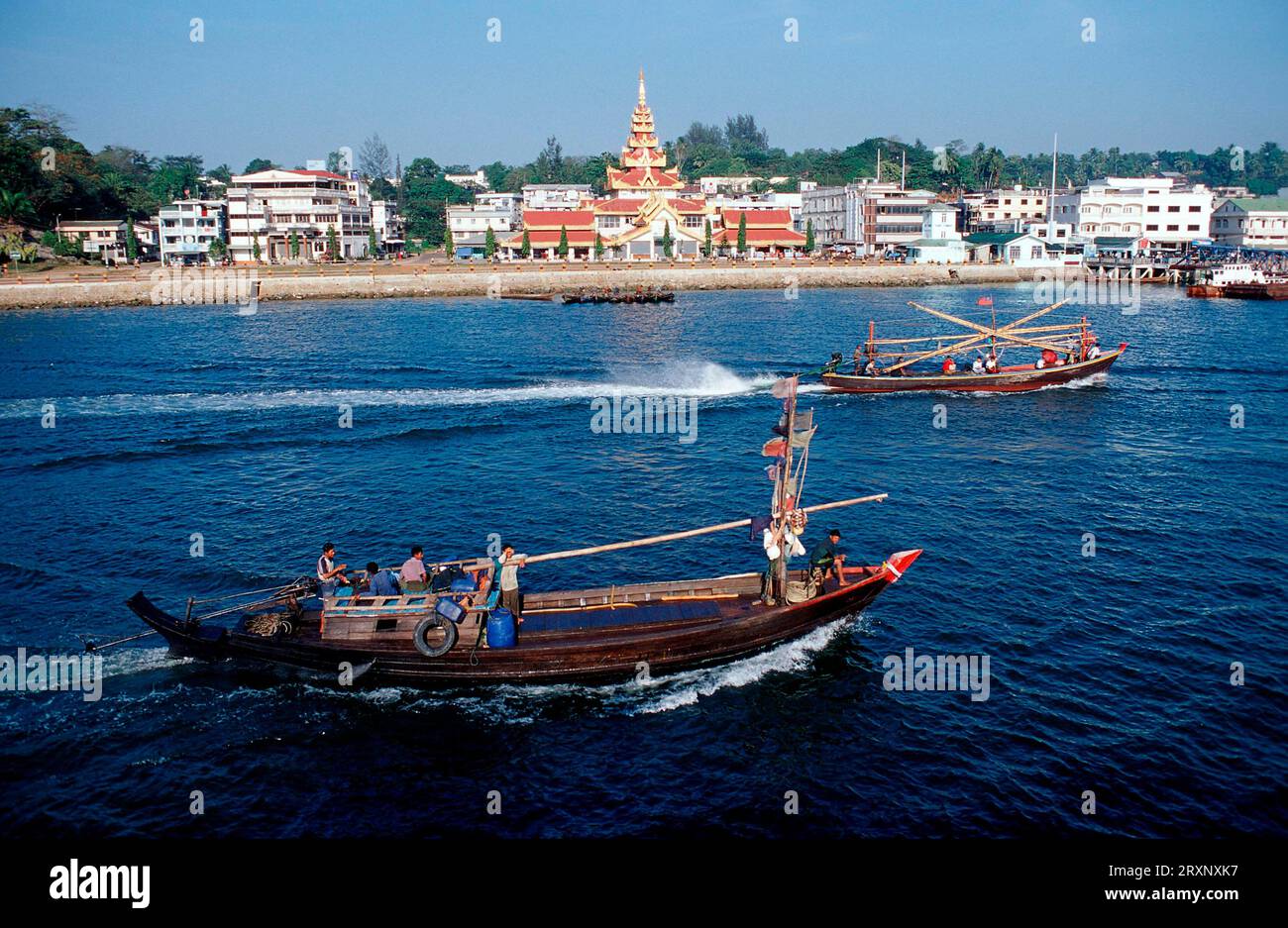 Ships off Kawthaung, Burma, Myanmar Stock Photo - Alamy
