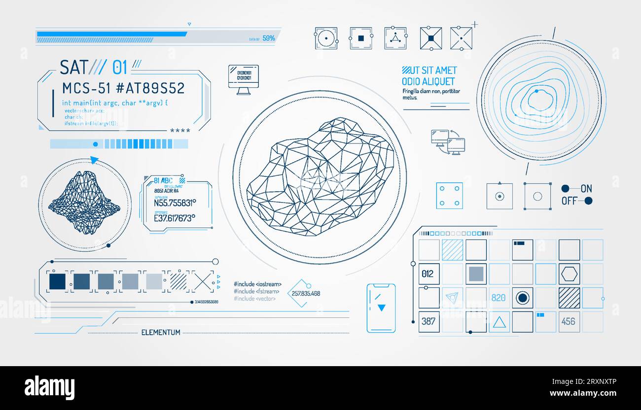 Set of infographic elements about the study of rocks Stock Vector Image ...