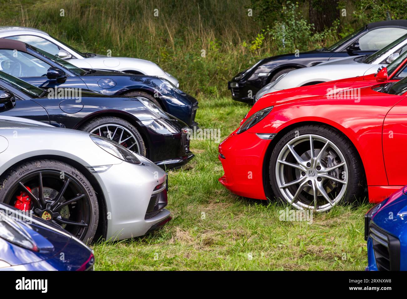 Porsche cars, Mantorp park, Sweden Stock Photo - Alamy