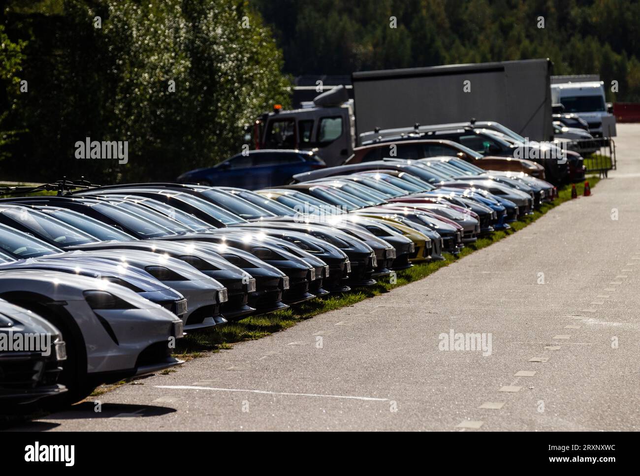 Porsche cars, Mantorp park, Sweden Stock Photo - Alamy