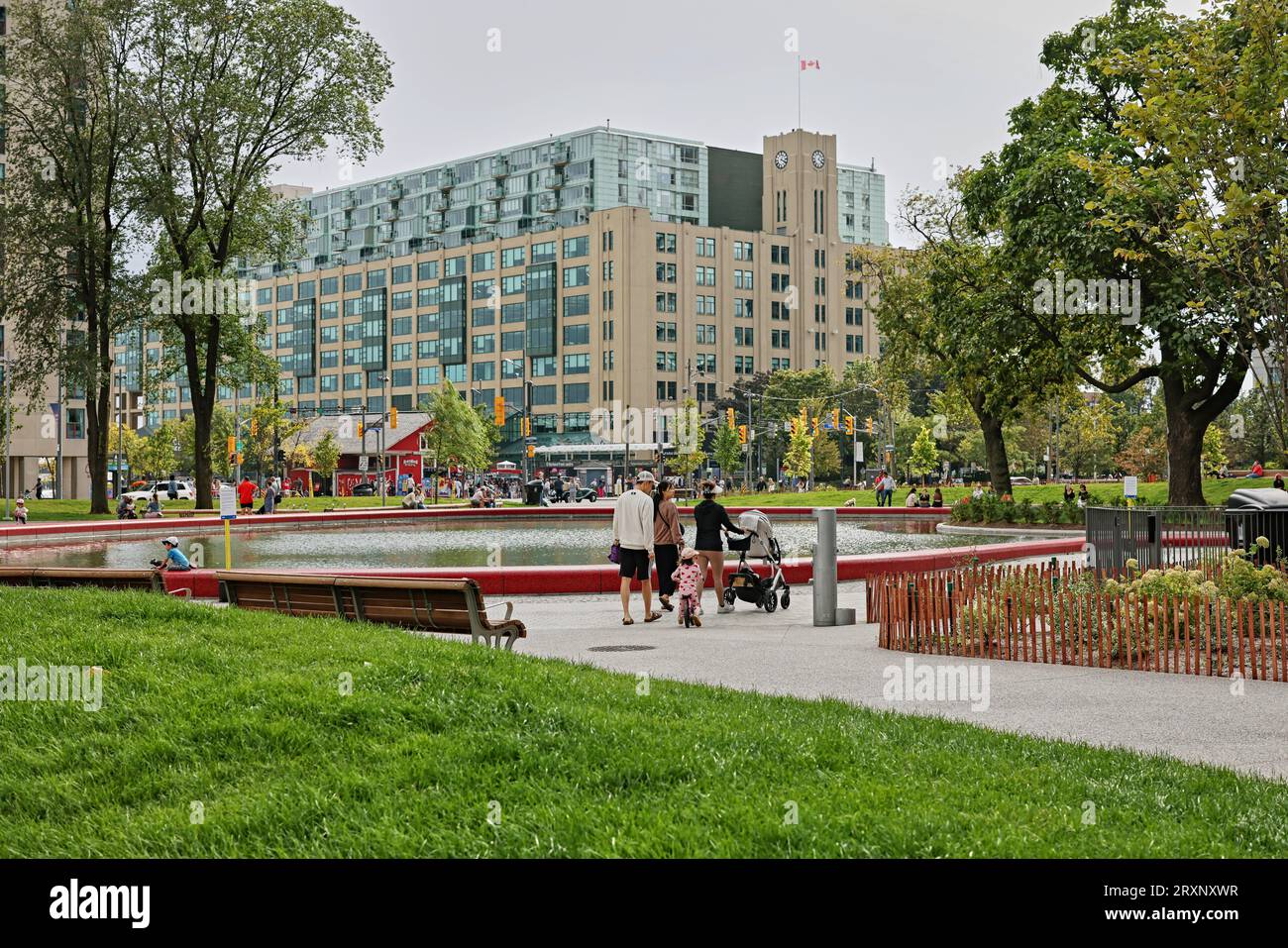 Love Park Toronto designed by Claude Cormier Stock Photo - Alamy