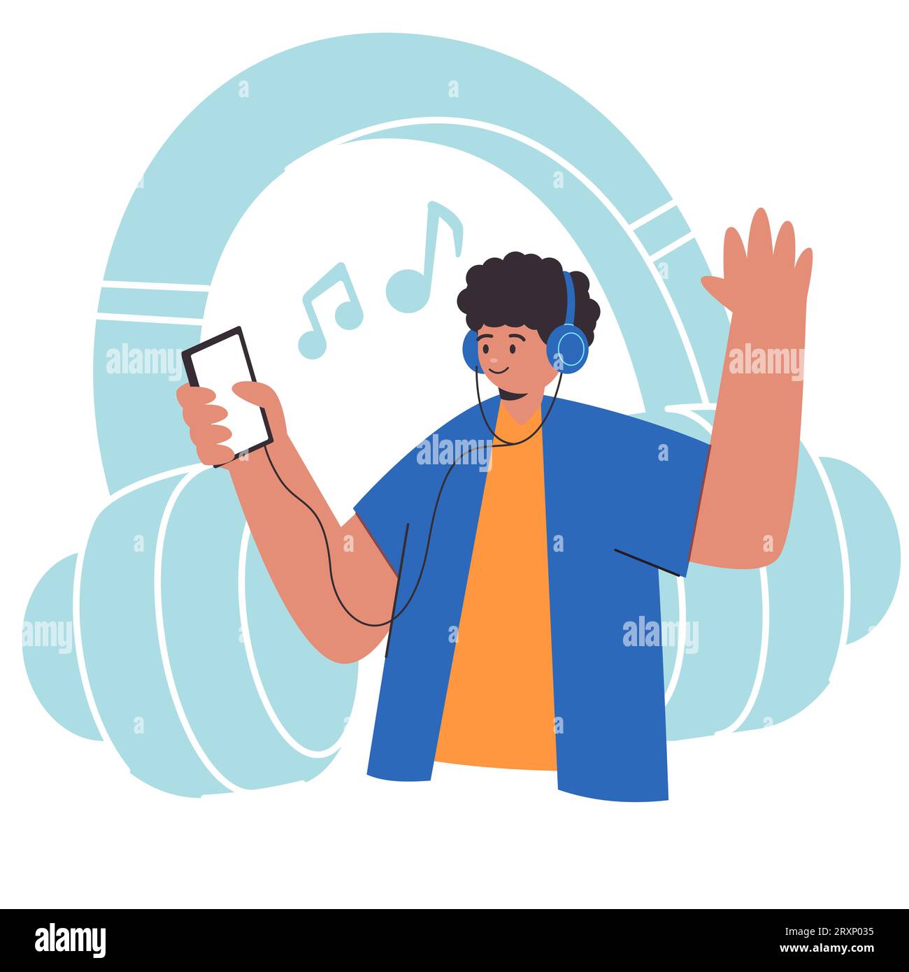 Dj play music people Stock Vector Images - Alamy