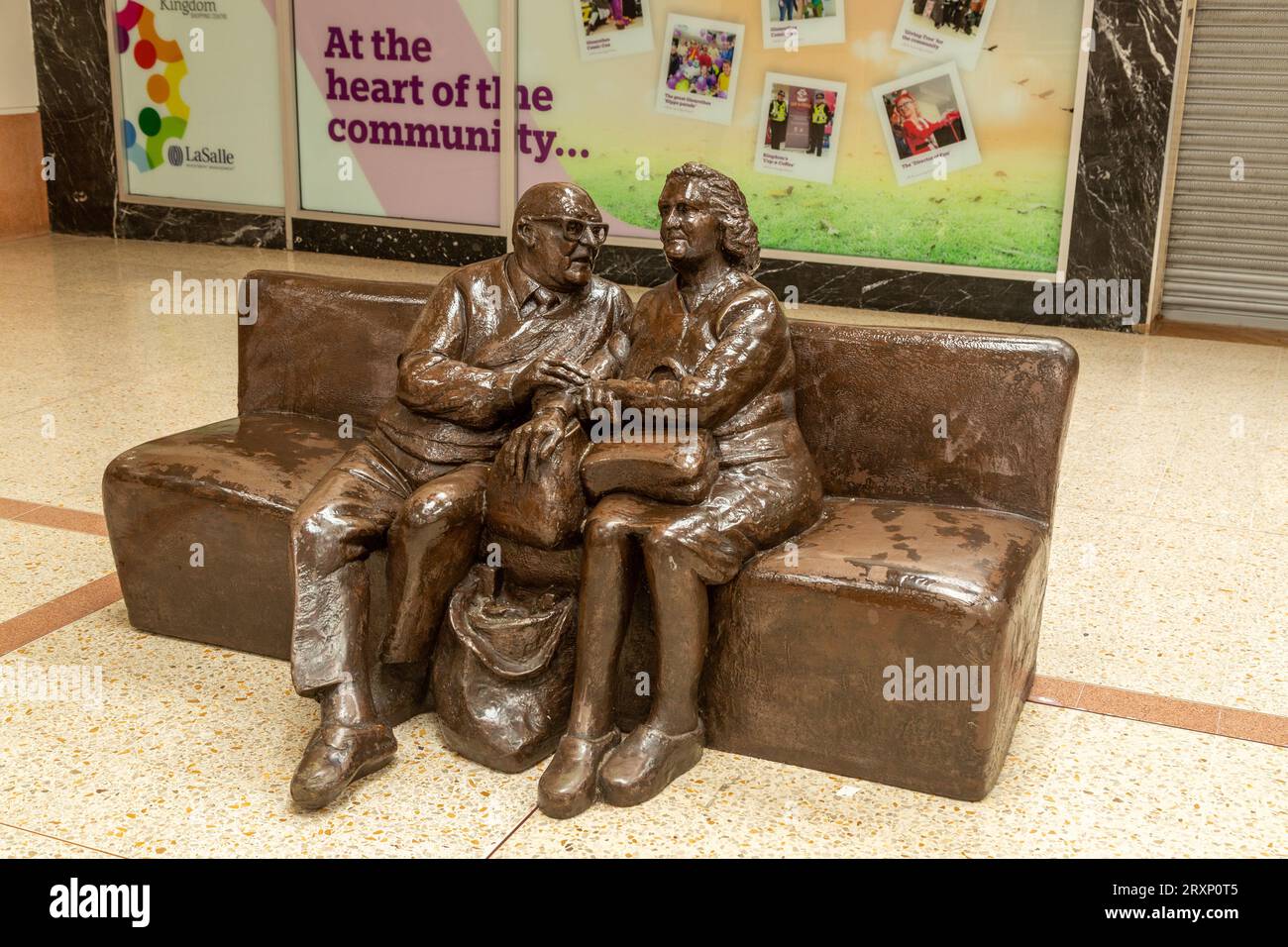 The shoppers by Malcolm Robertson in Kingdom Shopping Centre Stock ...