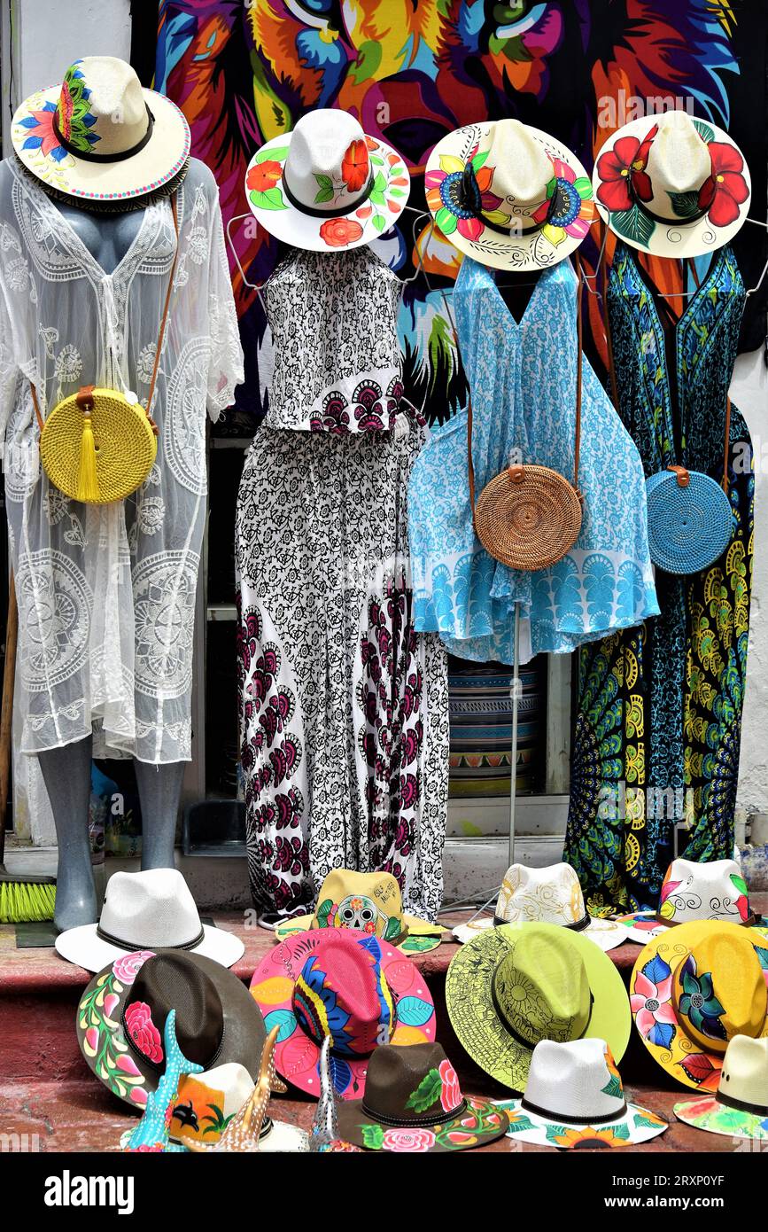 Typical dresses of a Colombian region Stock Photo - Alamy